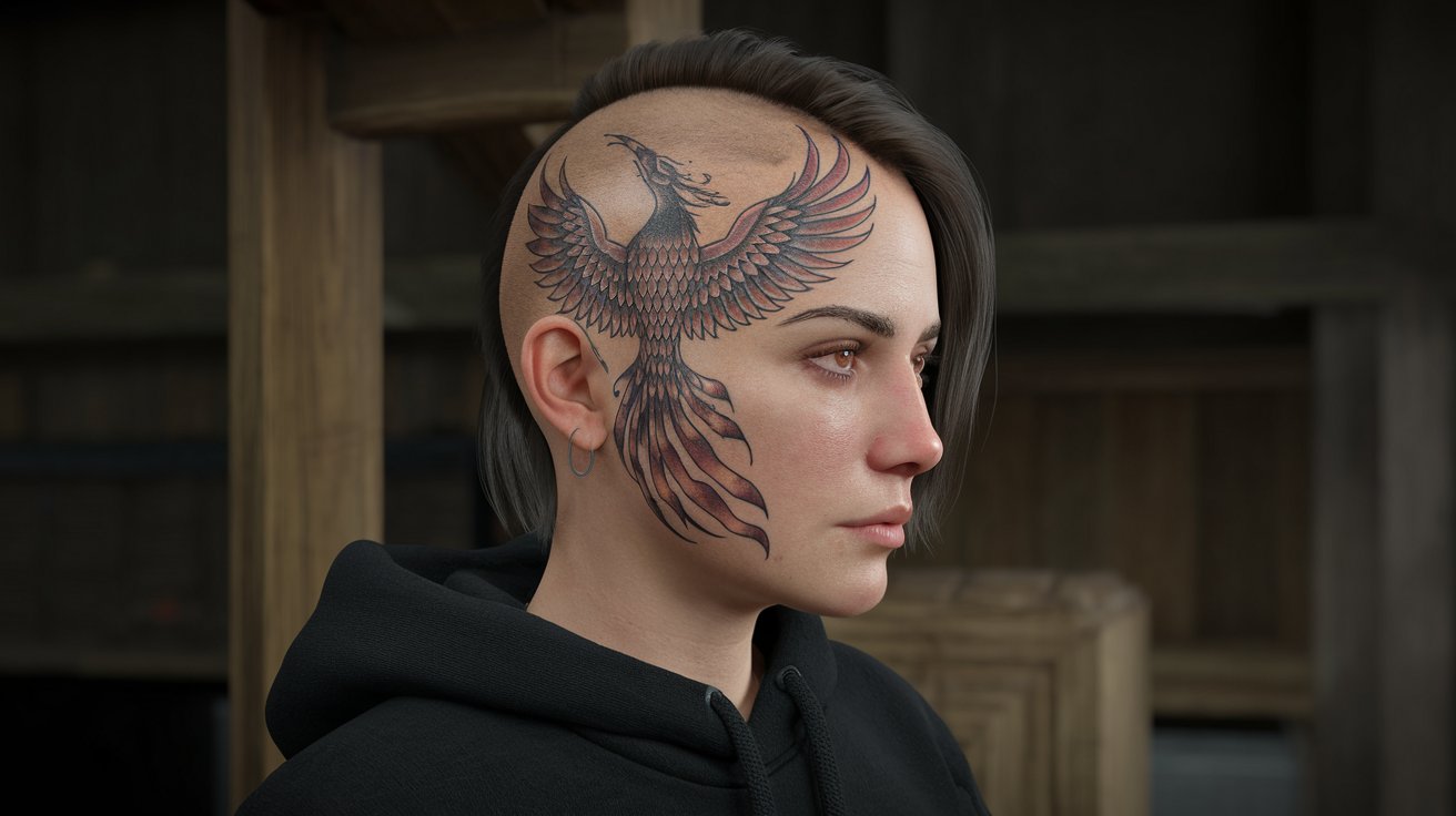 Tatouage sur la Tête Femme : Guide Complet 2025 | Prix & Conseils ...